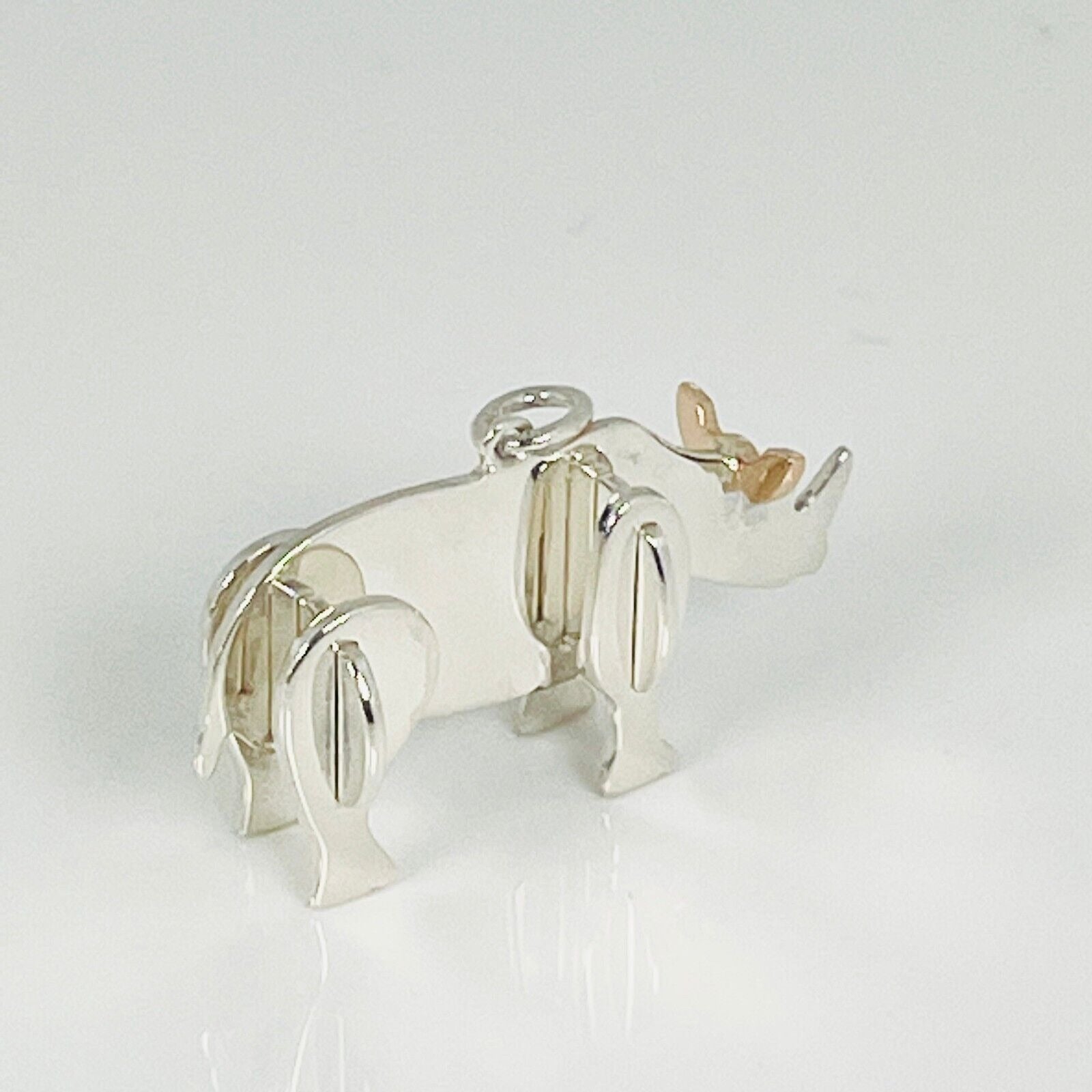 Tiffany Co Save The Wild Rhinoceros Rhino Charm or Pendant in Silver The Silver Trove