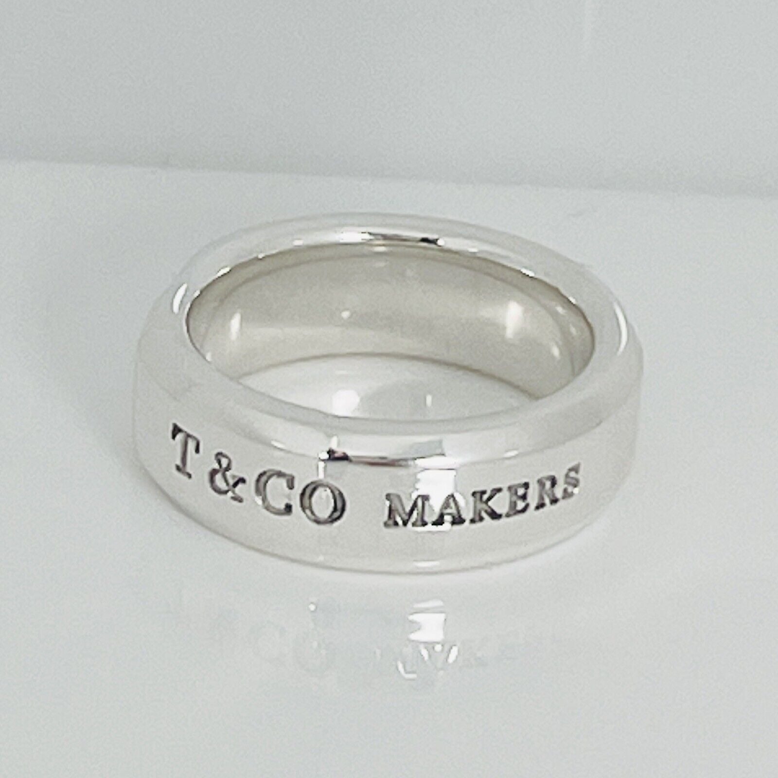 Makers medium slice ring in sterling silver store