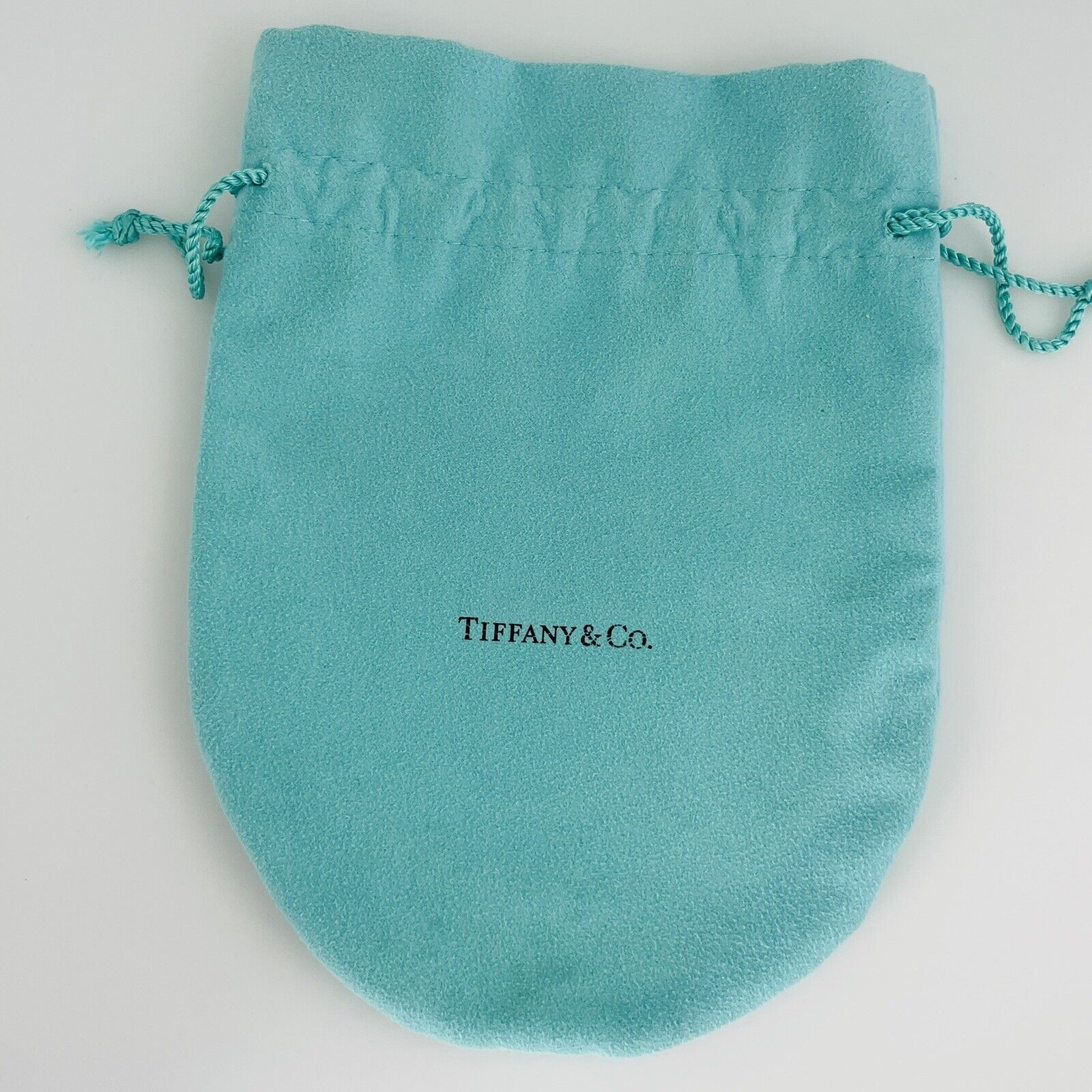 Extra Large Jumbo Tiffany & Co Blue Pouch Suede Drawstring Vintage ...