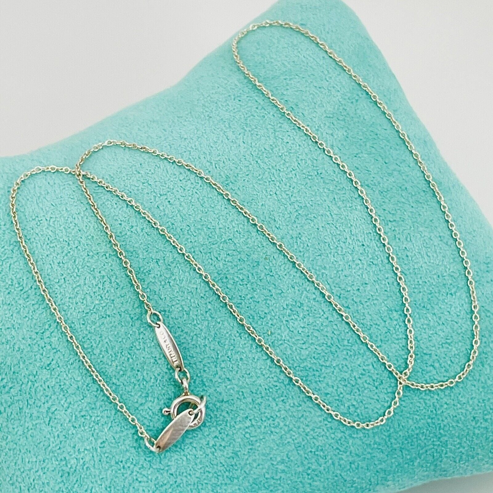17" Tiffany & Co Elsa Peretti Chain Necklace in Sterling Silver | The ...