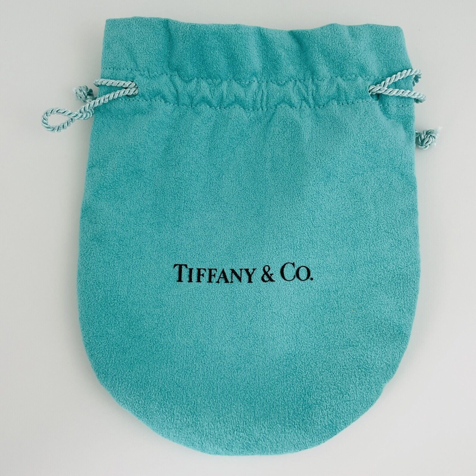 Extra Large Jumbo Tiffany & Co Blue Pouch Suede Drawstring | The Silver ...
