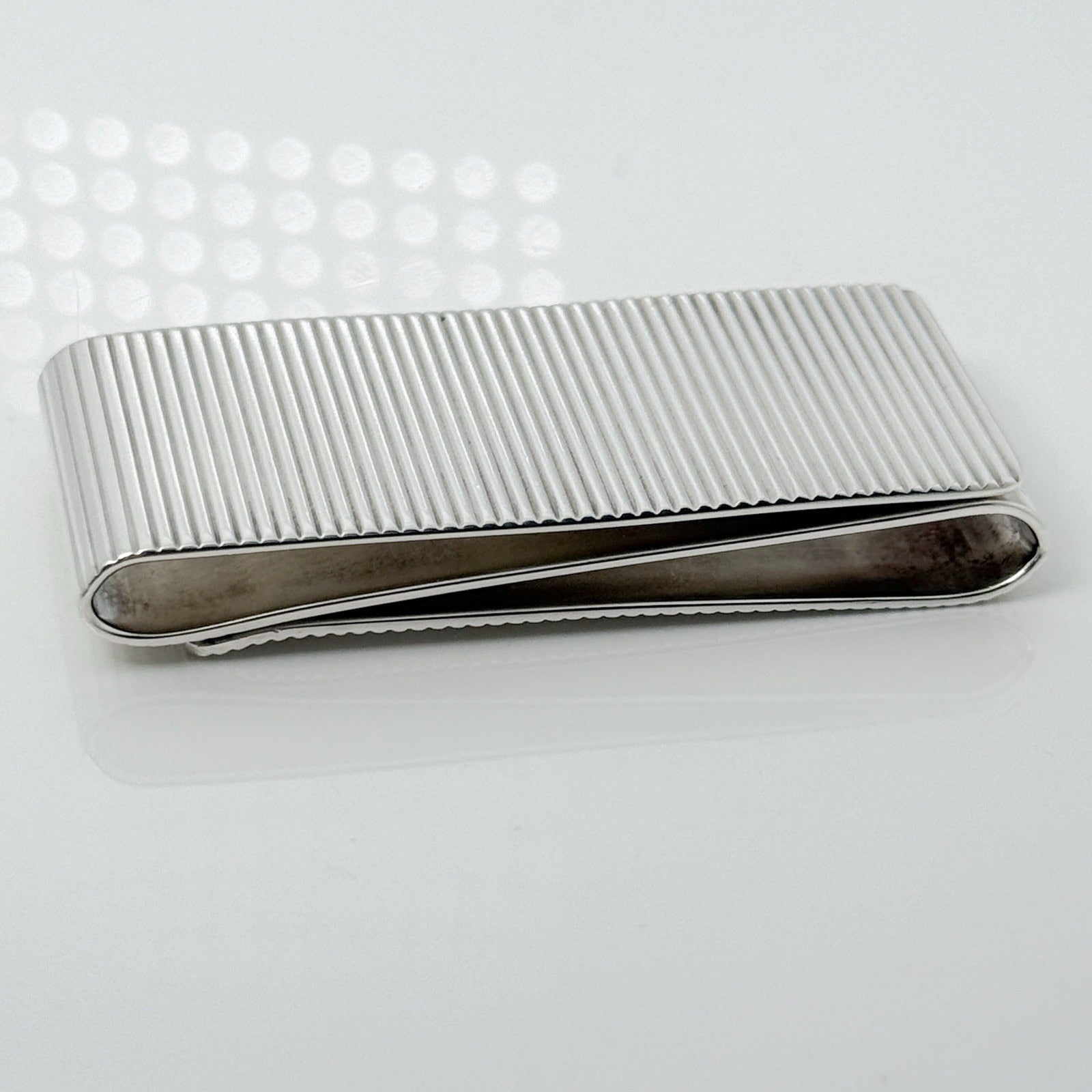 Tiffany & Co Double Sided Folding Coin Edge Money Clip in Silver | The ...