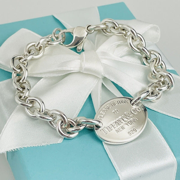 Please Return To Tiffany & Co Oval Tag Charm Bracelet in Silver | The Silver Trove